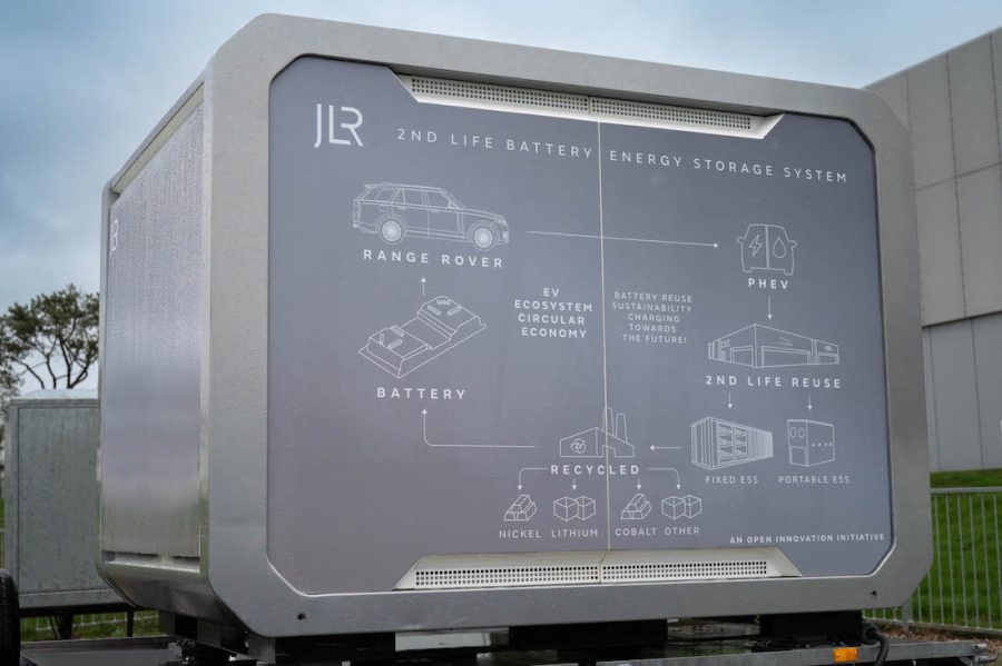 JLR develops new portable battery storage system using second-life ...